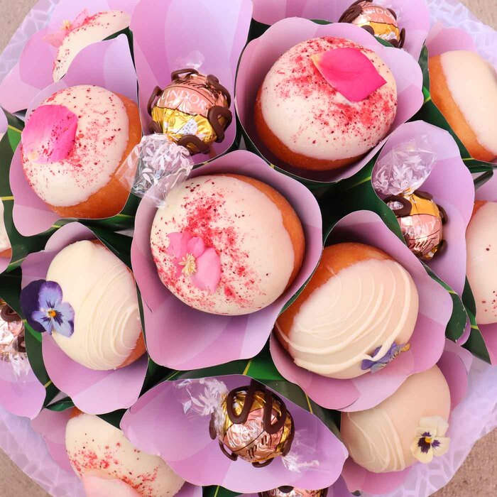 Flower Donut Bouquet | Edible Blooms