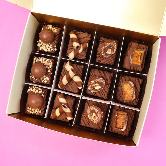 Nutty Brownie Box | Dessert Boxes | Edible Blooms